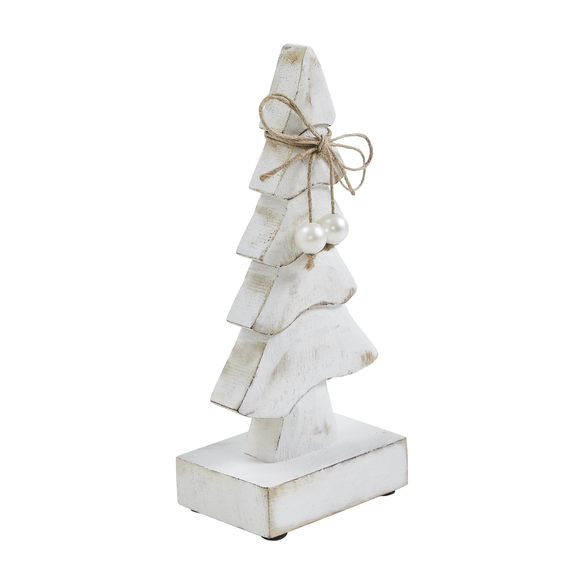 Ophelia & Co. Pretty in Pearl Distressed White Wooden Tree Small | Wayfair