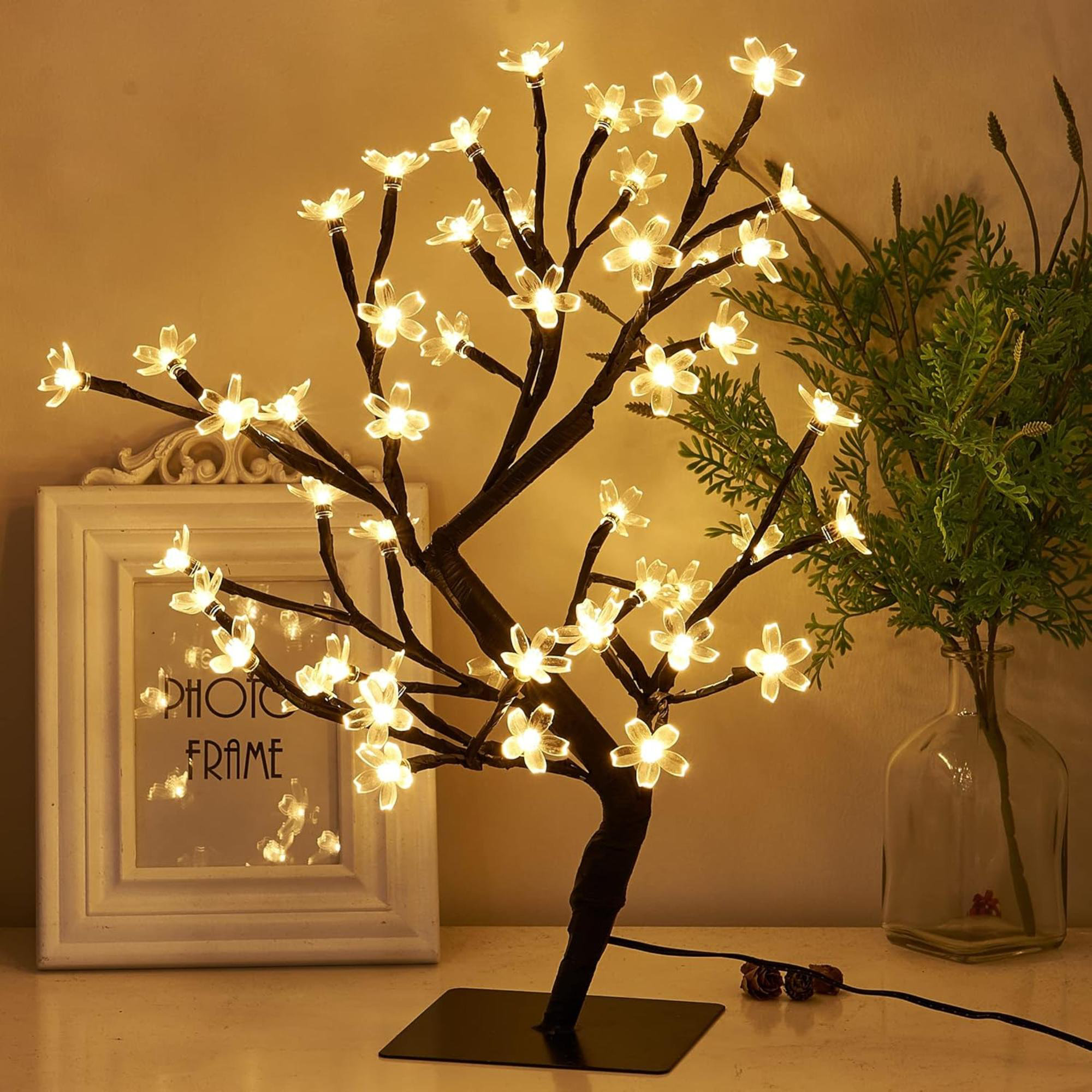 The Holiday Aisle® 17.5 Inch Lighted Cherry Blossom Tree, 48 Warm White ...