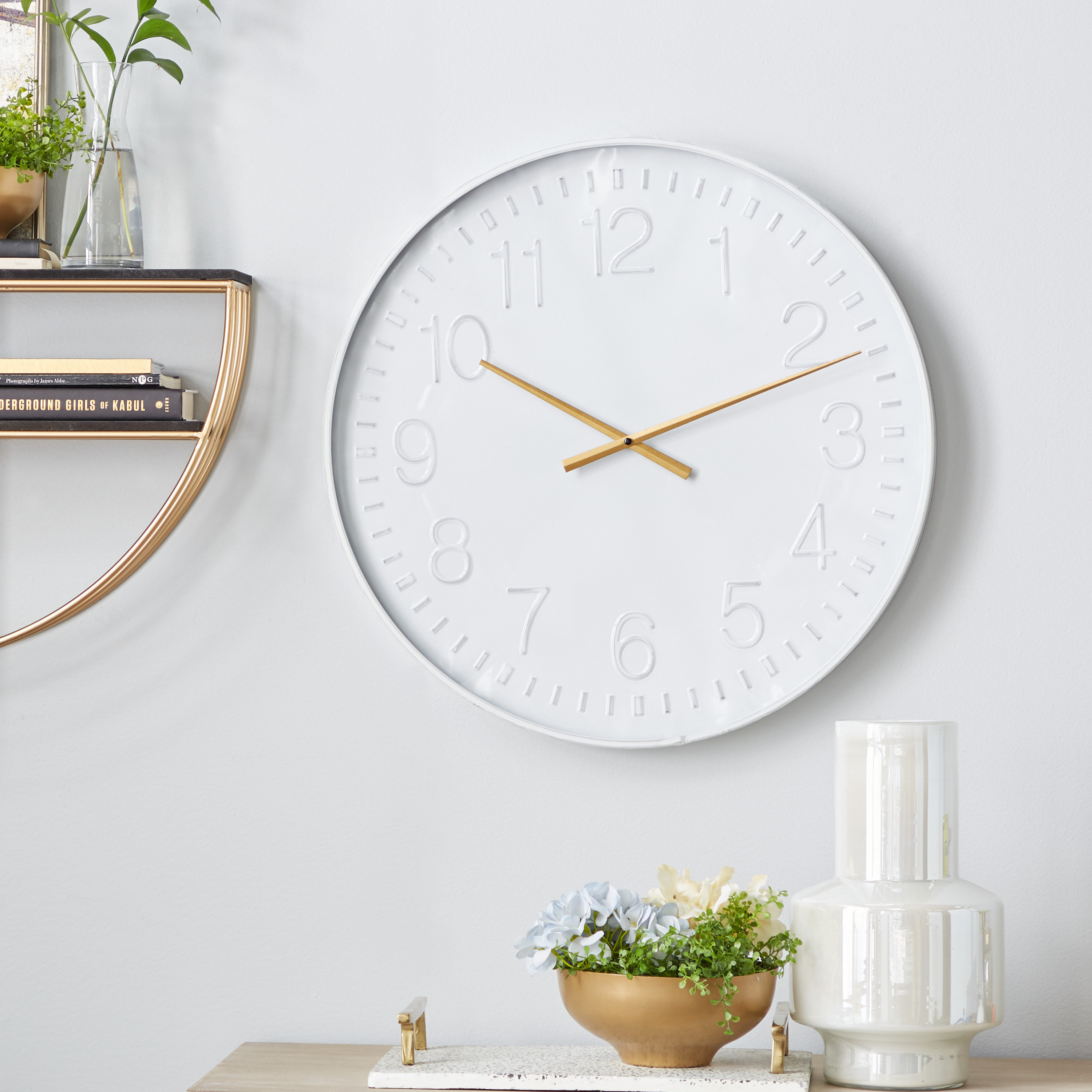 Mercer41 Oversized Raveena Minimalist 23.75" Wall Clock & Reviews ...