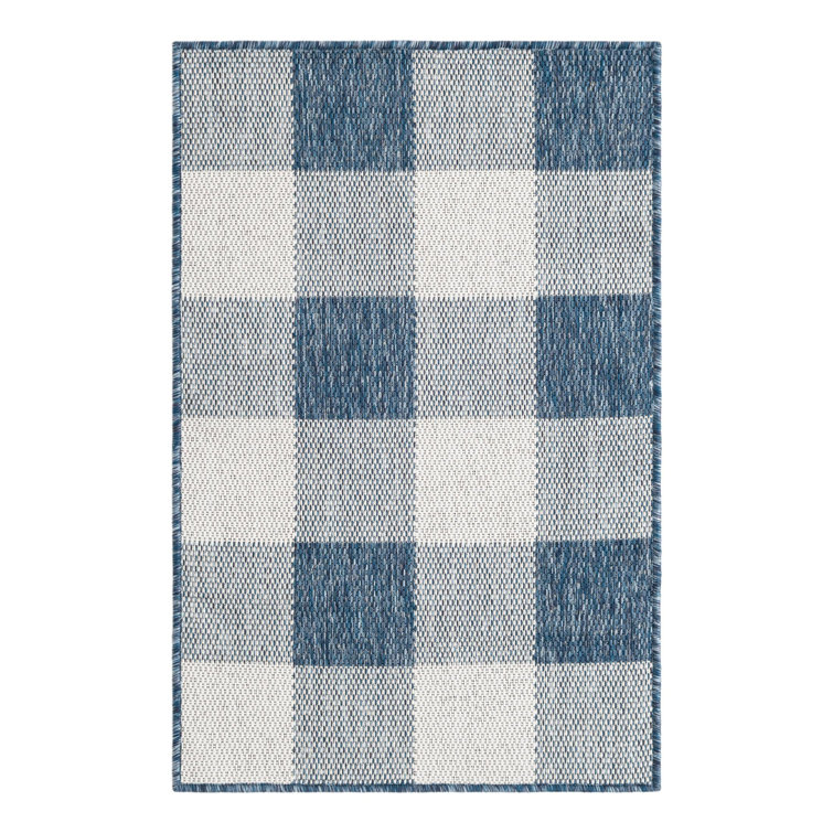 Gracie Oaks Talih Gingham Rug & Reviews | Wayfair