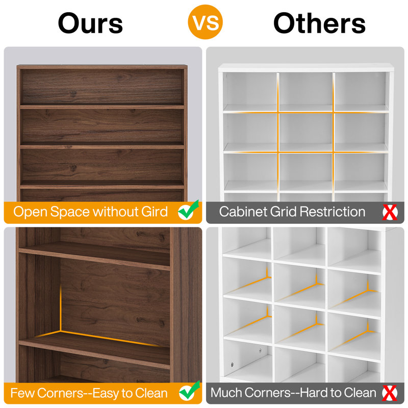 Latitude Run® 40 Pair Shoe Storage Cabinet & Reviews | Wayfair