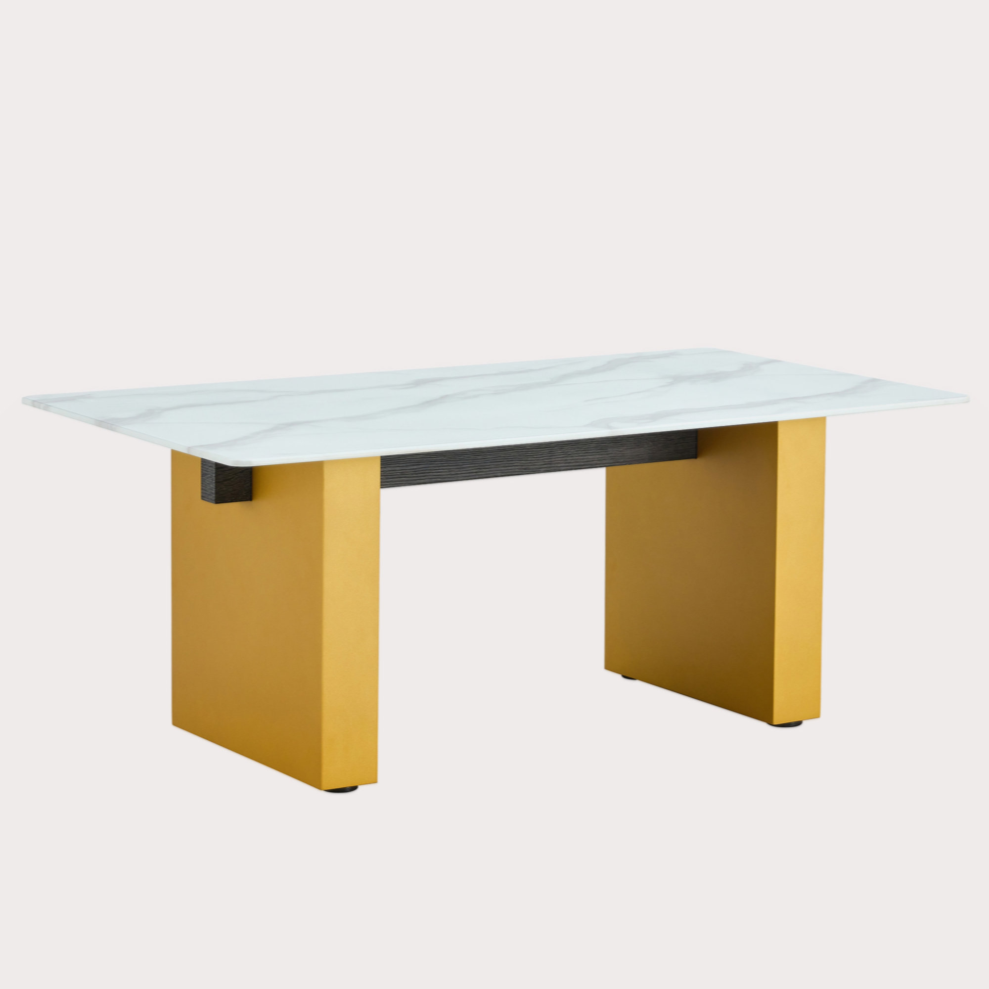 Mercer41 Modern Minimalist Tempered Glass With Sticker Desktop Coffee ...