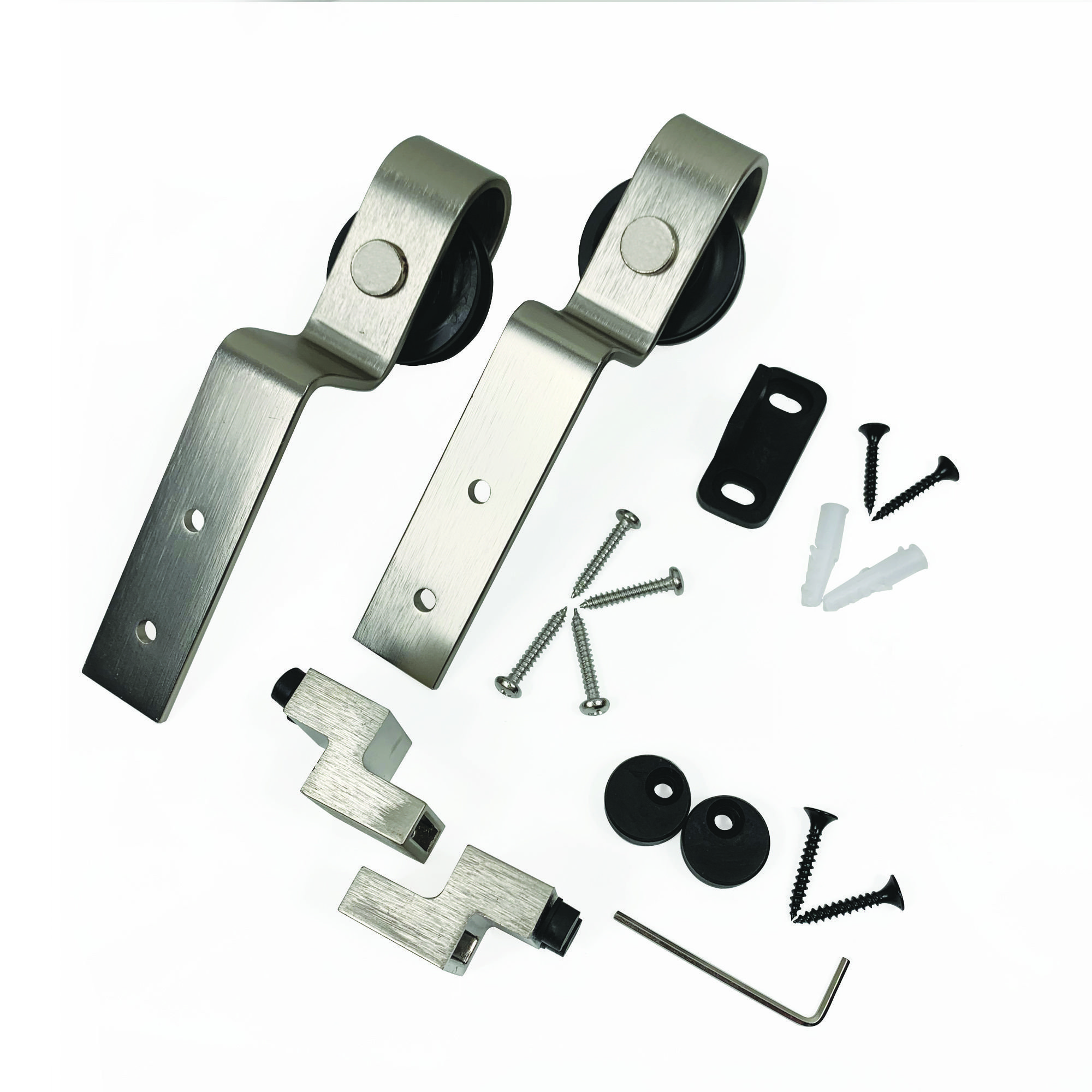 Homacer Brushed Nickel Mini Bent Classic Design Roller Set For Mini ...