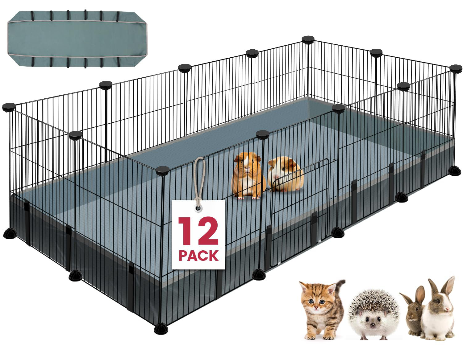 Tucker Murphy Pet™ 12 Panels Small Animal Playpen,Pet Playpen With ...