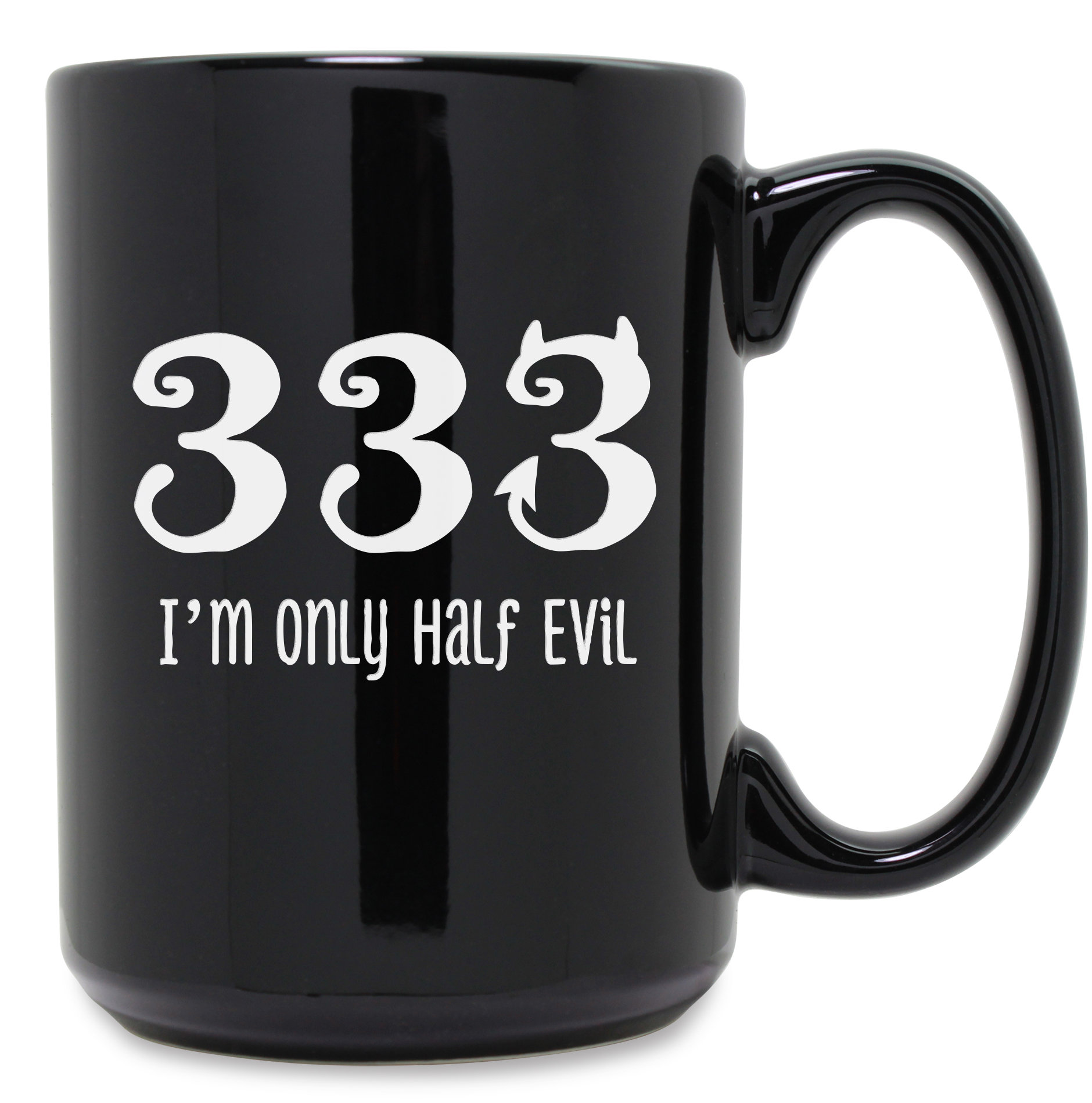 The Holiday Aisle® Seeman Half Evil Grande Coffee Mug | Wayfair