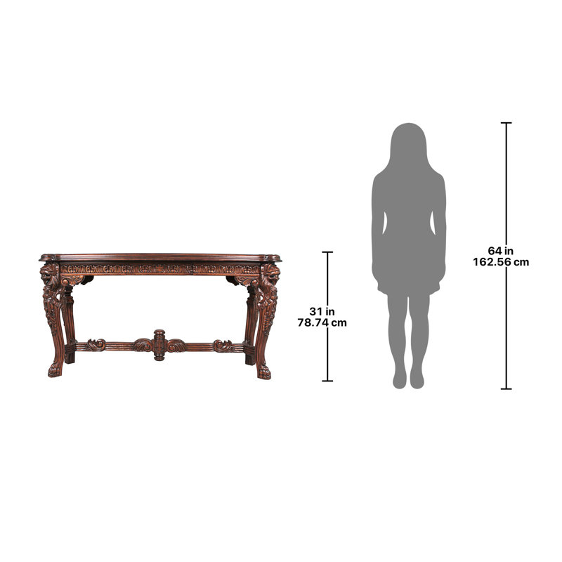 Design Toscano Lord Raffles 57.5" Solid Wood Console Table | Wayfair