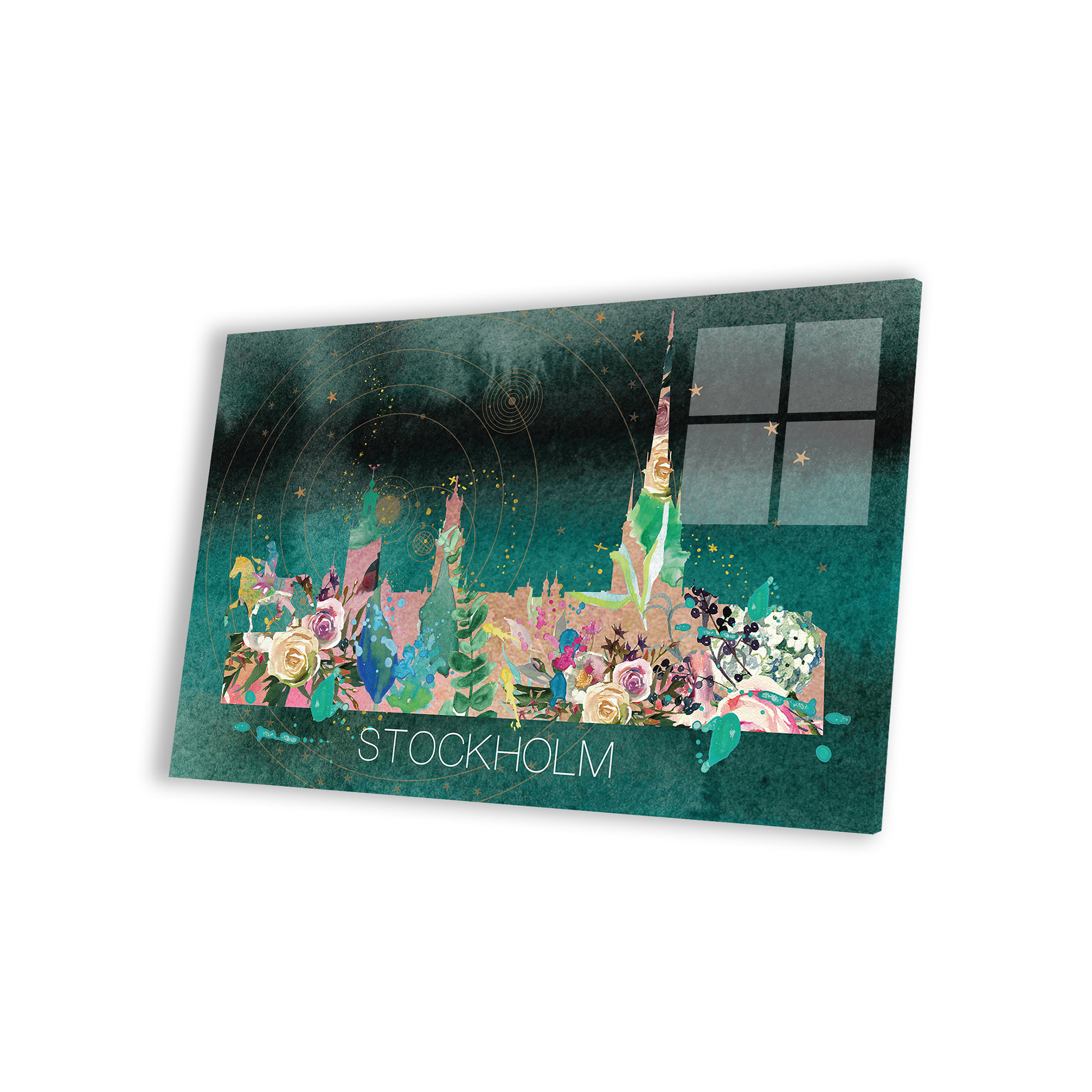 Trinx Stockholm Skyline On Plastic / Acrylic by Natalie Ryan Print ...