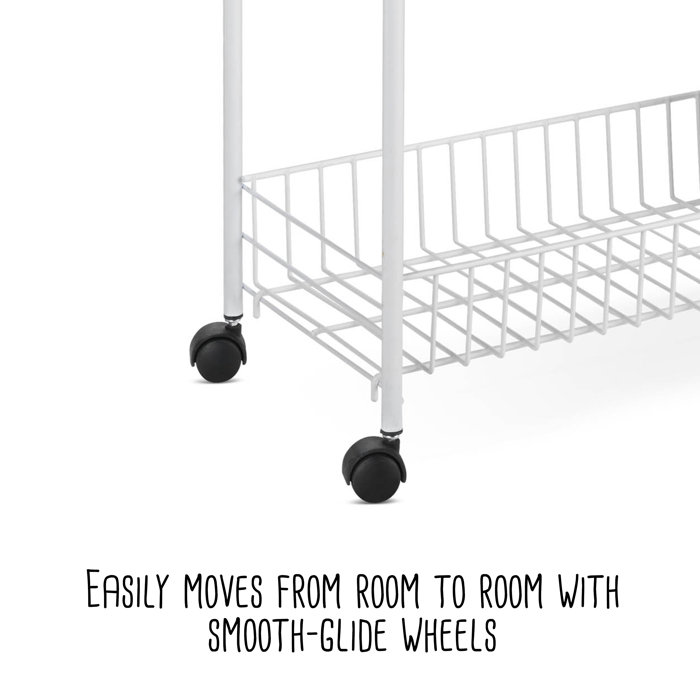 Wayfair Basics® Rolling Household Laundry Cart & Reviews | Wayfair