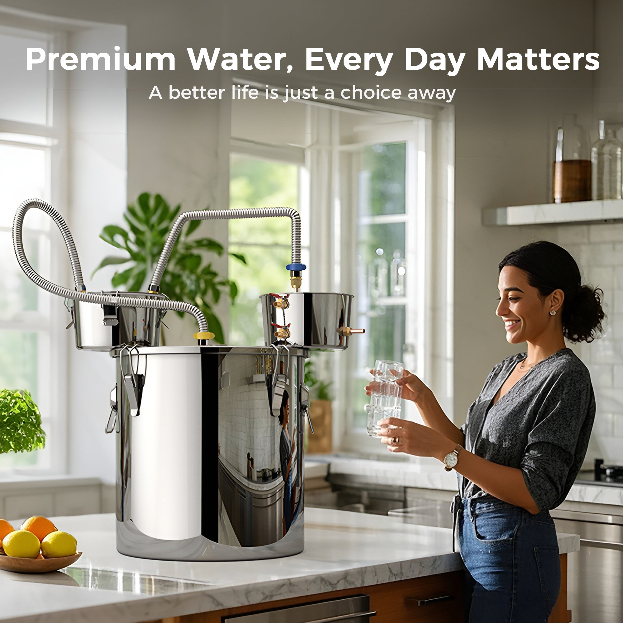 Cammoo 3 Pots Alcohol Still Distiller, Stainless Steel Home Brewing ...