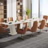 Wrought Studio™ 55" White Conference Table, Rectangle Small Meeting ...