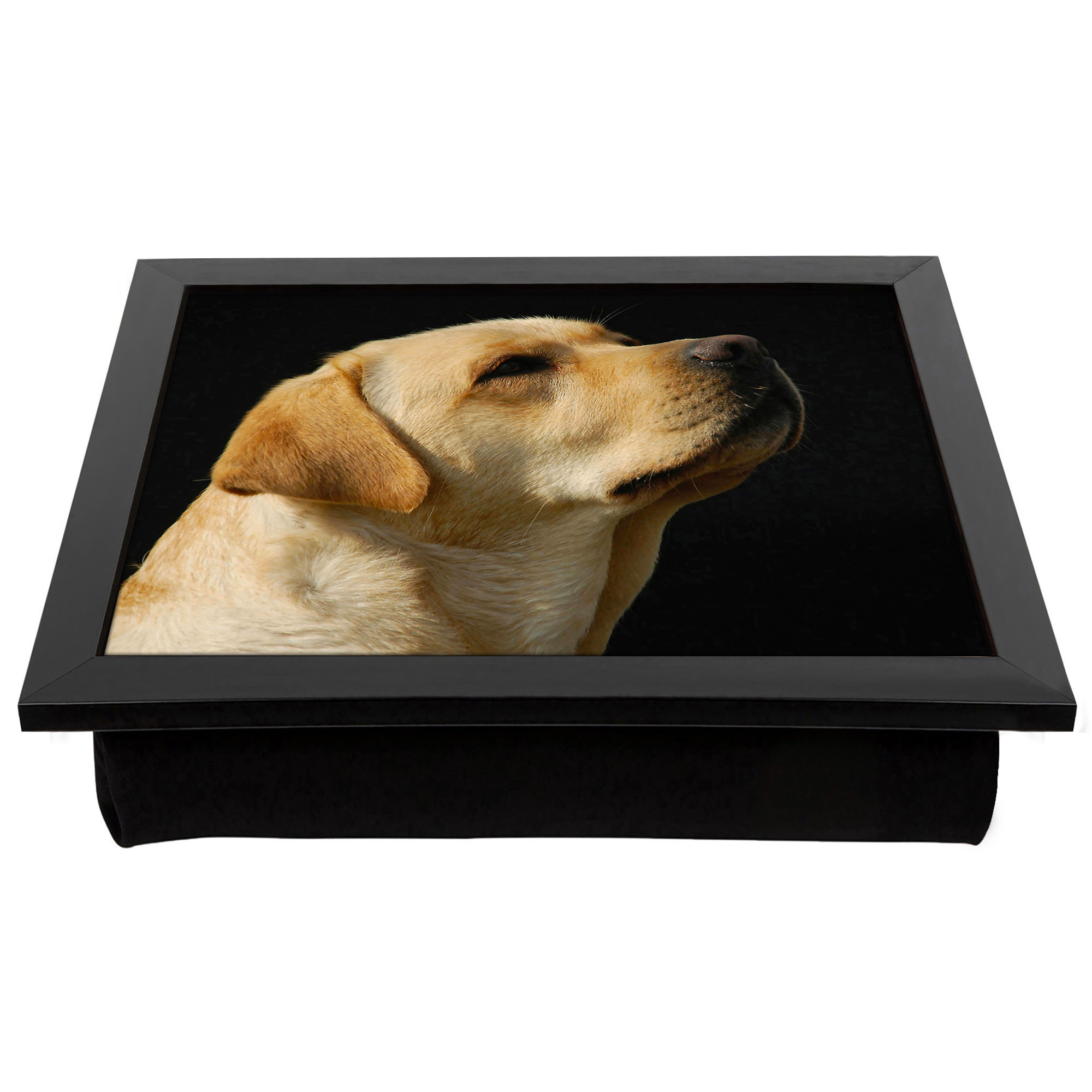 17 Stories Yellow Labrador Dog No.2 Lap Tray with Cushion | Wayfair.co.uk