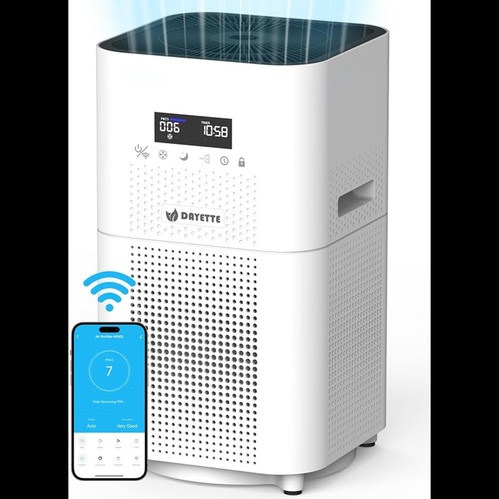 Invenitiah Smart WIFI Air Purifiers For Home Large Room Up To 3000 Sq ...