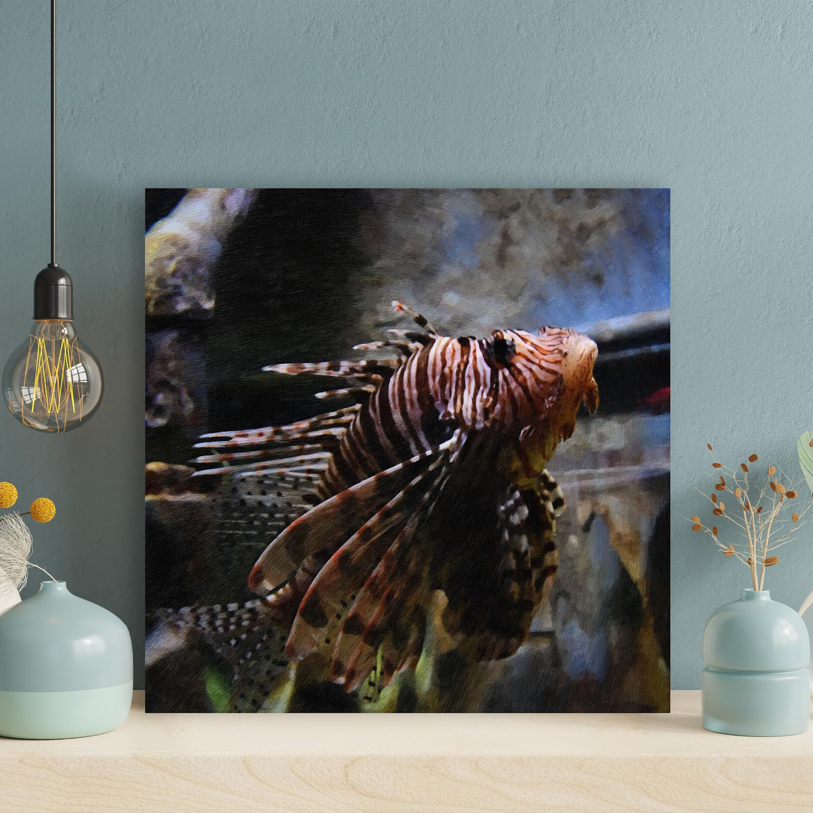 Rosecliff Heights One Lionfish 1 - 1 Piece Square Graphic Art Print On ...