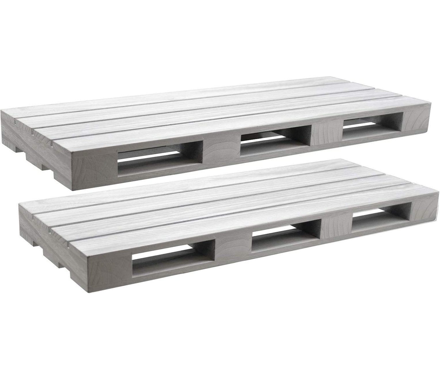 Sorbus Floating Pallet Style Shelves 2 Pack | Wayfair