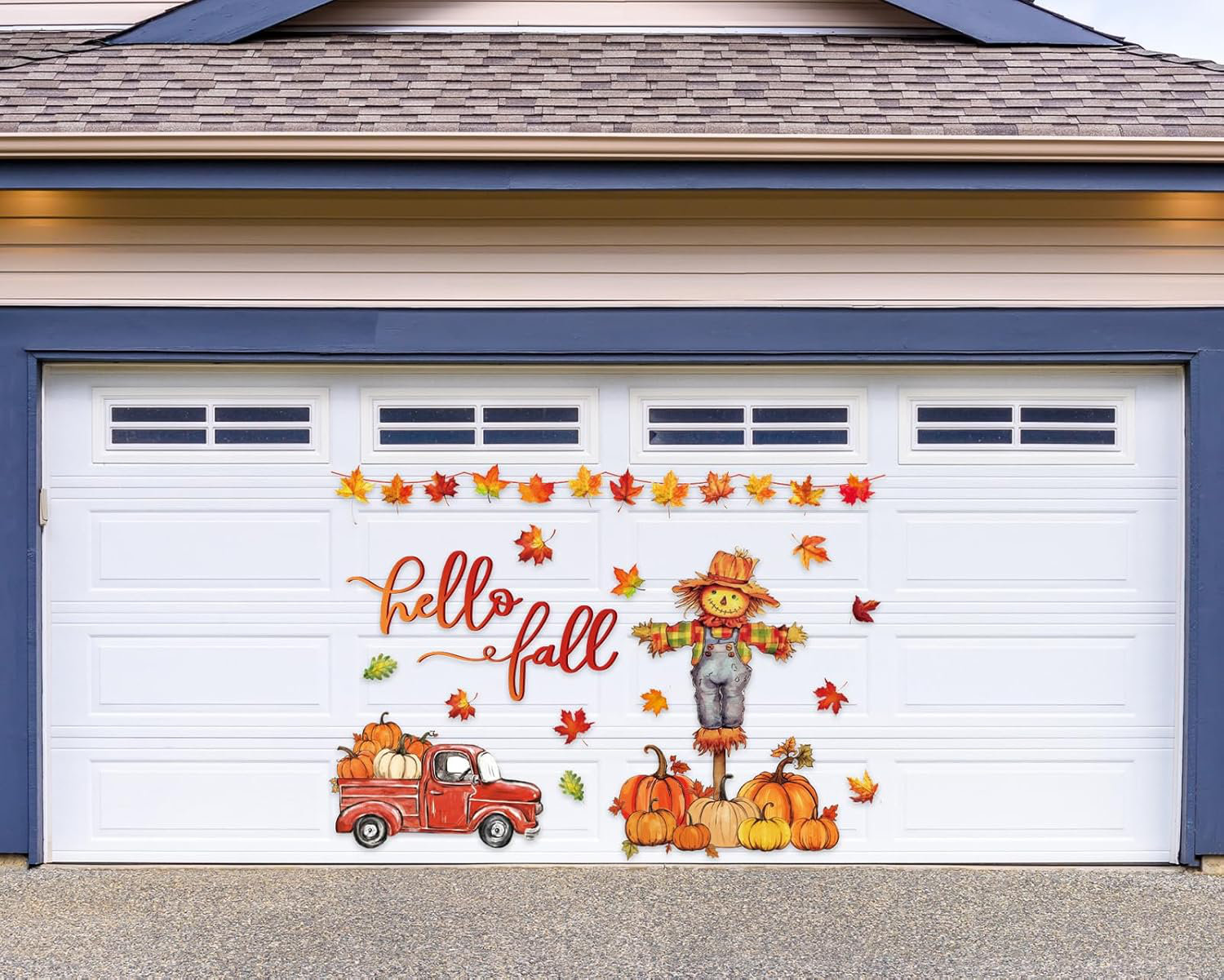 The Holiday Aisle® 32Pcs Fall Garage Decoration Magnet Stickers Truck ...