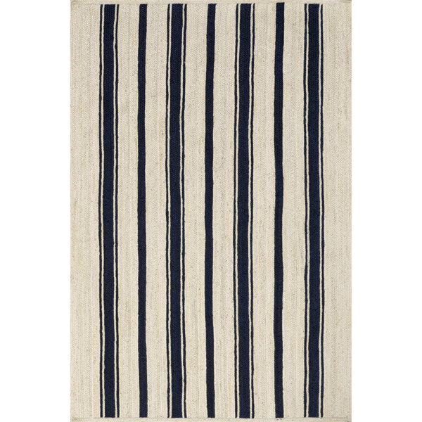 Lauren Liess x Rugs USA Calathea Striped Jute Area Rug | Wayfair