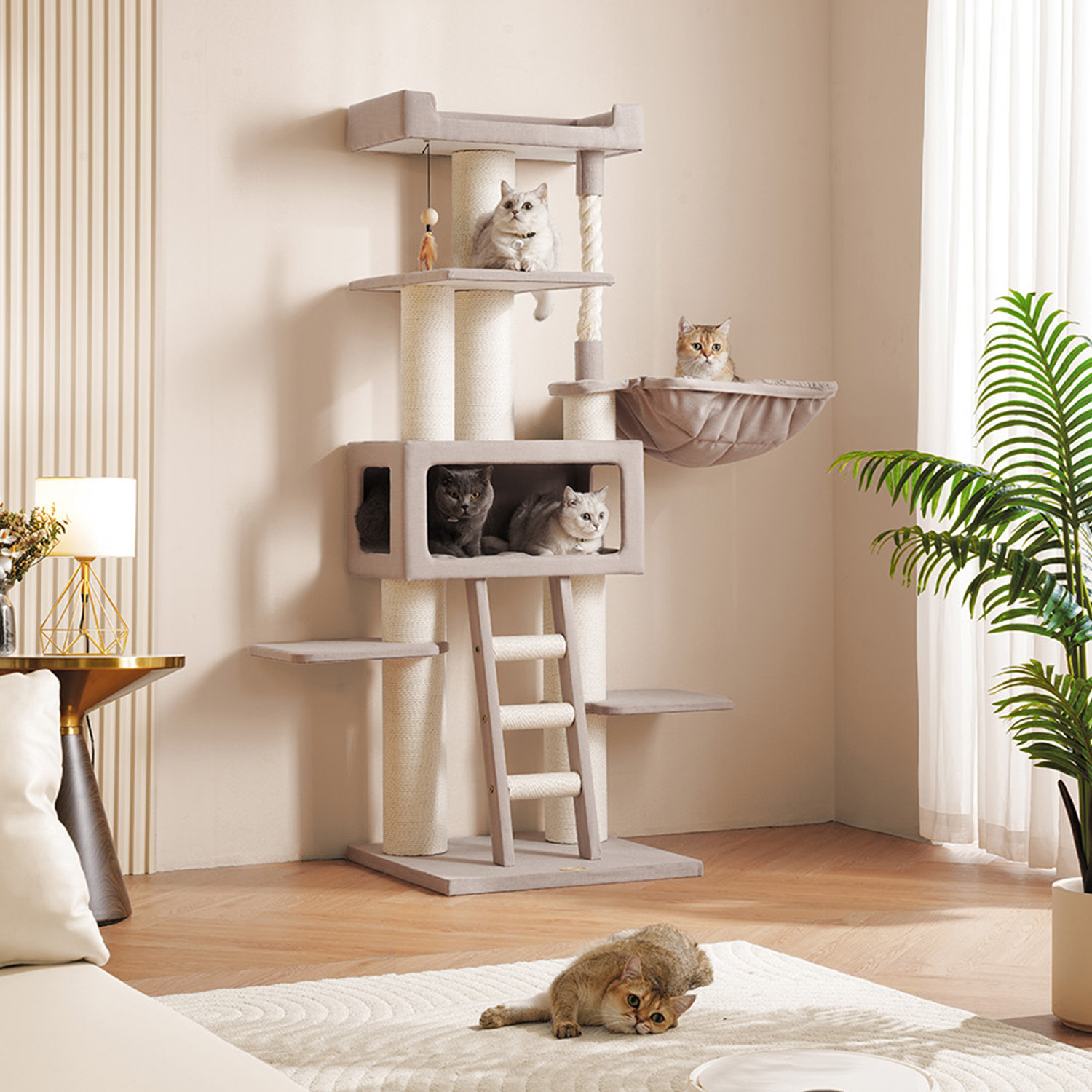 Tucker Murphy Pet™ 68'' Tall Cat Tree for Indoor Cats Large Adults ...