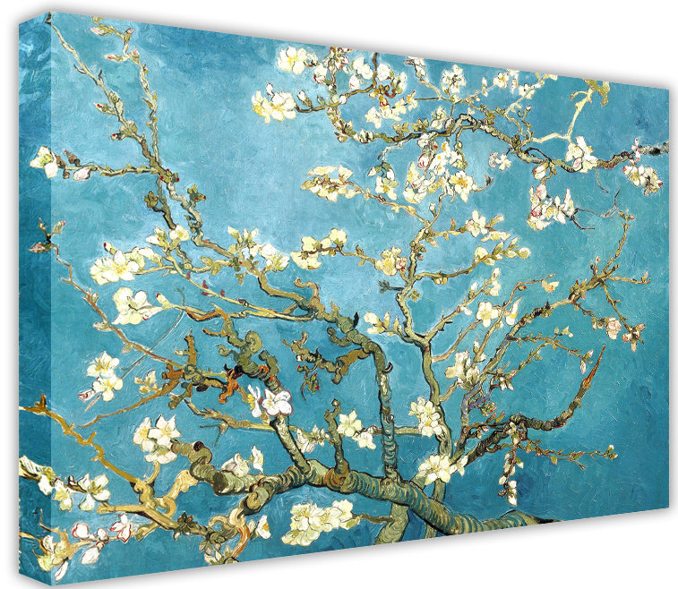 East Urban Home Almond Blossom by Vincent Van Gogh - Wrapped Canvas ...