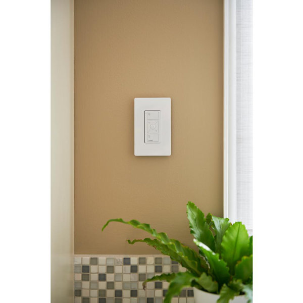 Lutron Pico Push Button Smart-Enabled Switch & Receptacle White 1 pk ...