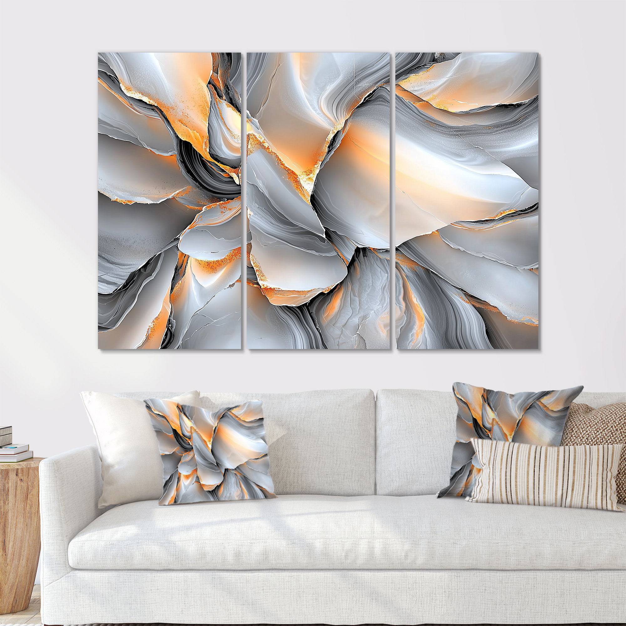 George Oliver Fragmented Sandstone Of Abstract Liquid Ink III ...