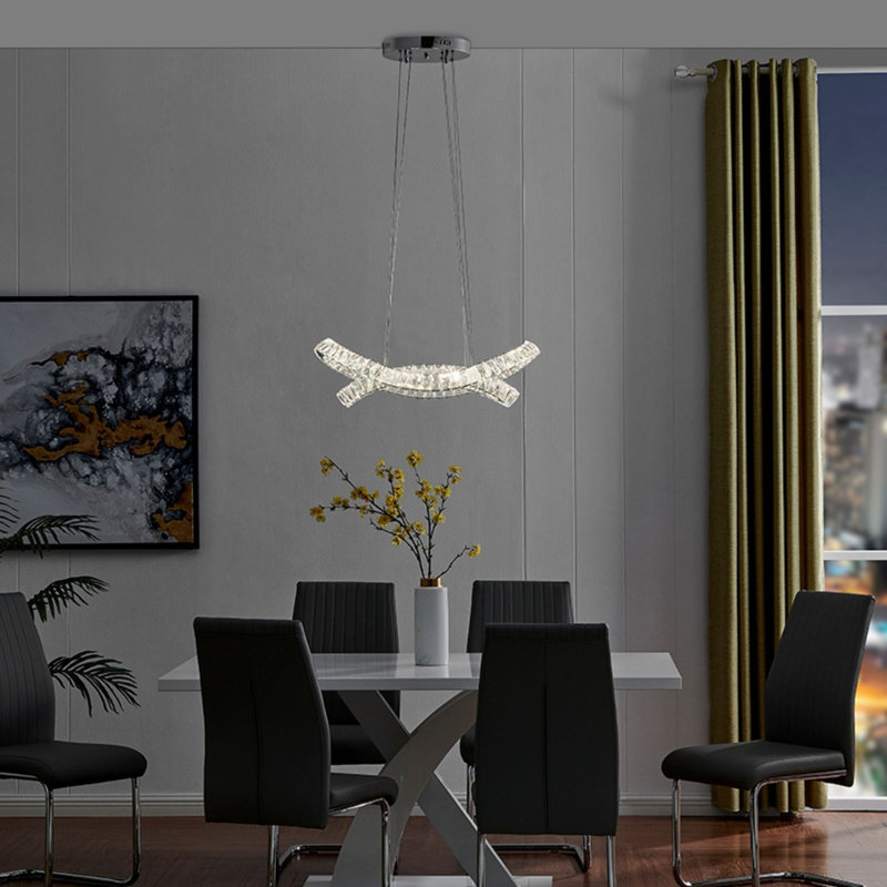 Everly Quinn 1 - Light Unique / Statement Linear LED Chandelier | Wayfair