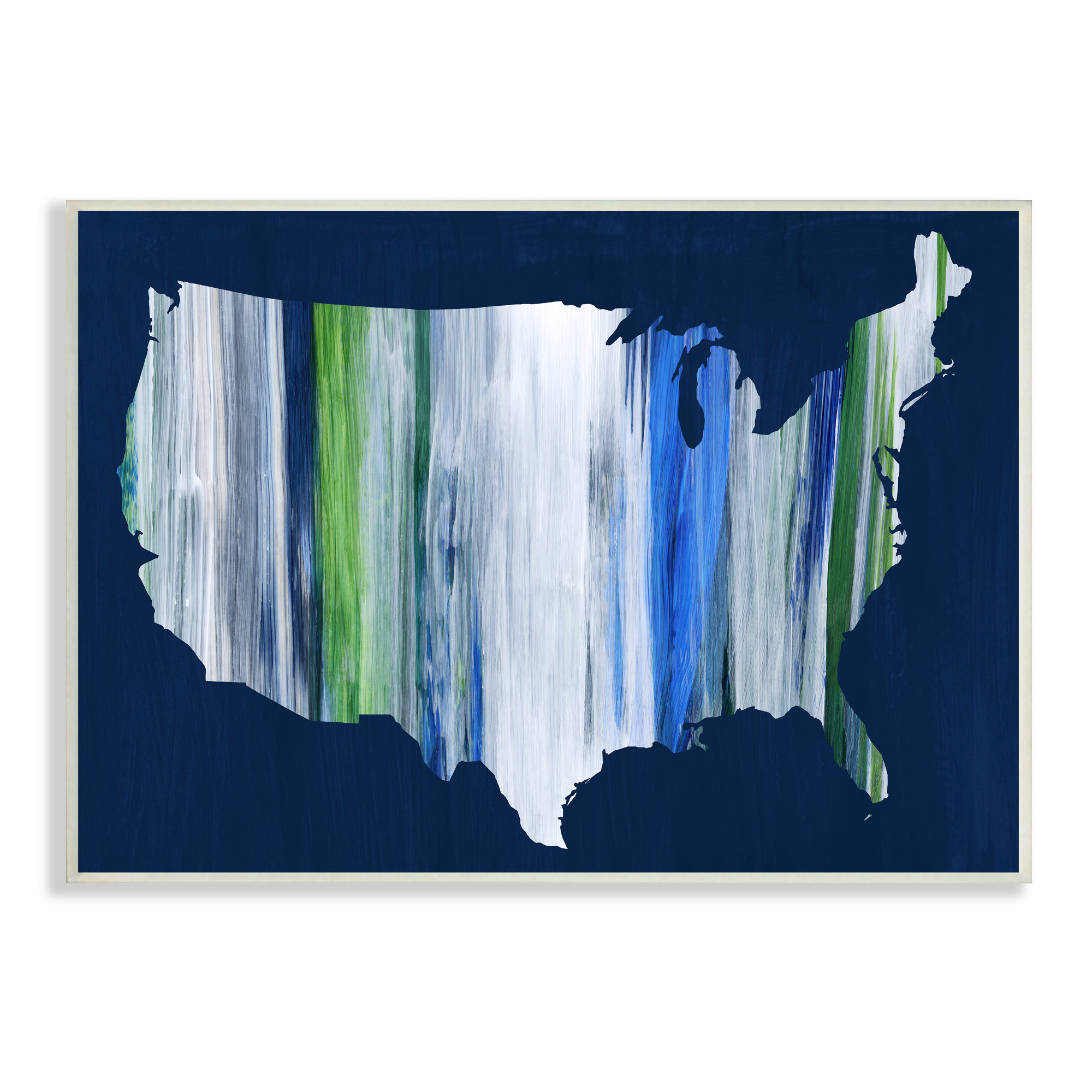 Stupell Industries Abstract United States of America Map Art | Wayfair