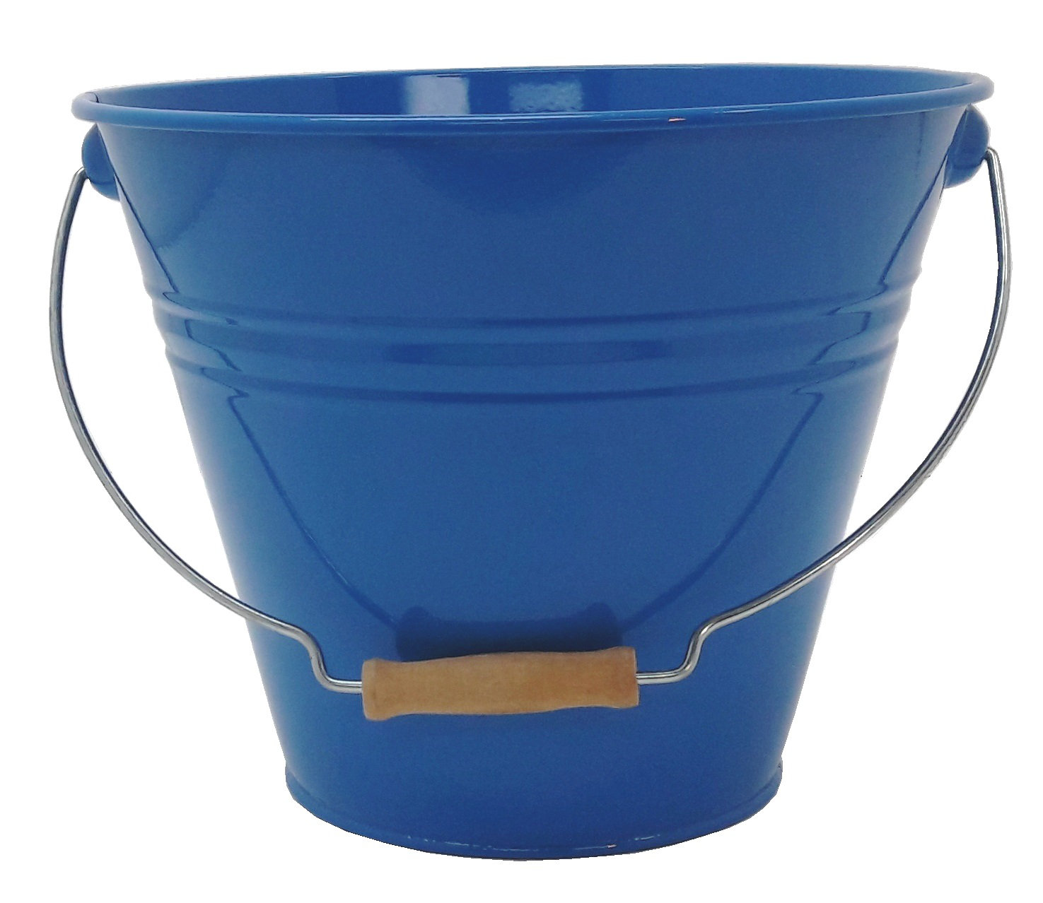 August Grove® Enameled Galvanized Fun Metal/Wire Bucket & Reviews | Wayfair