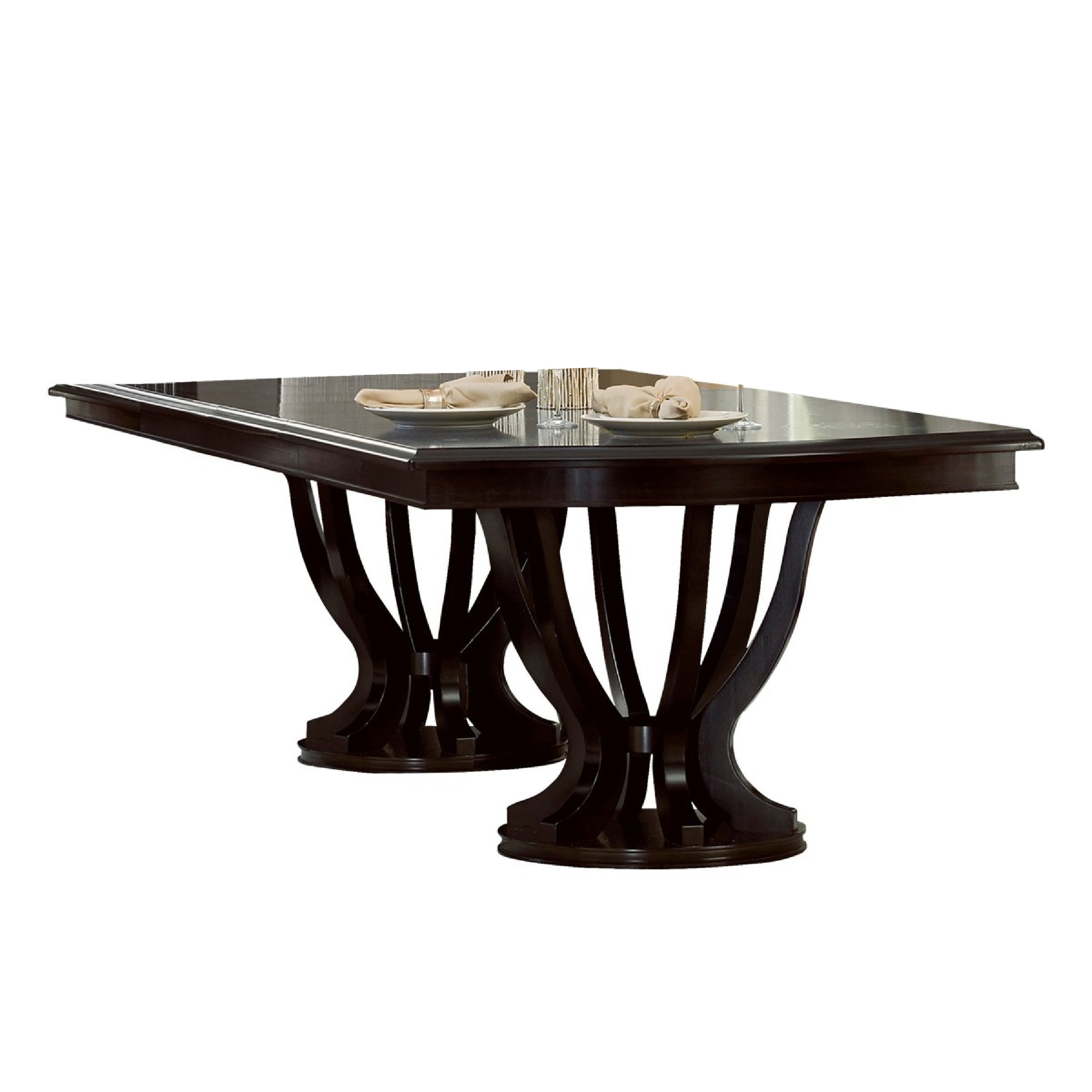 Benjara Vinci Dining Table, 84-107 Inch Extendable Top, Vintage ...