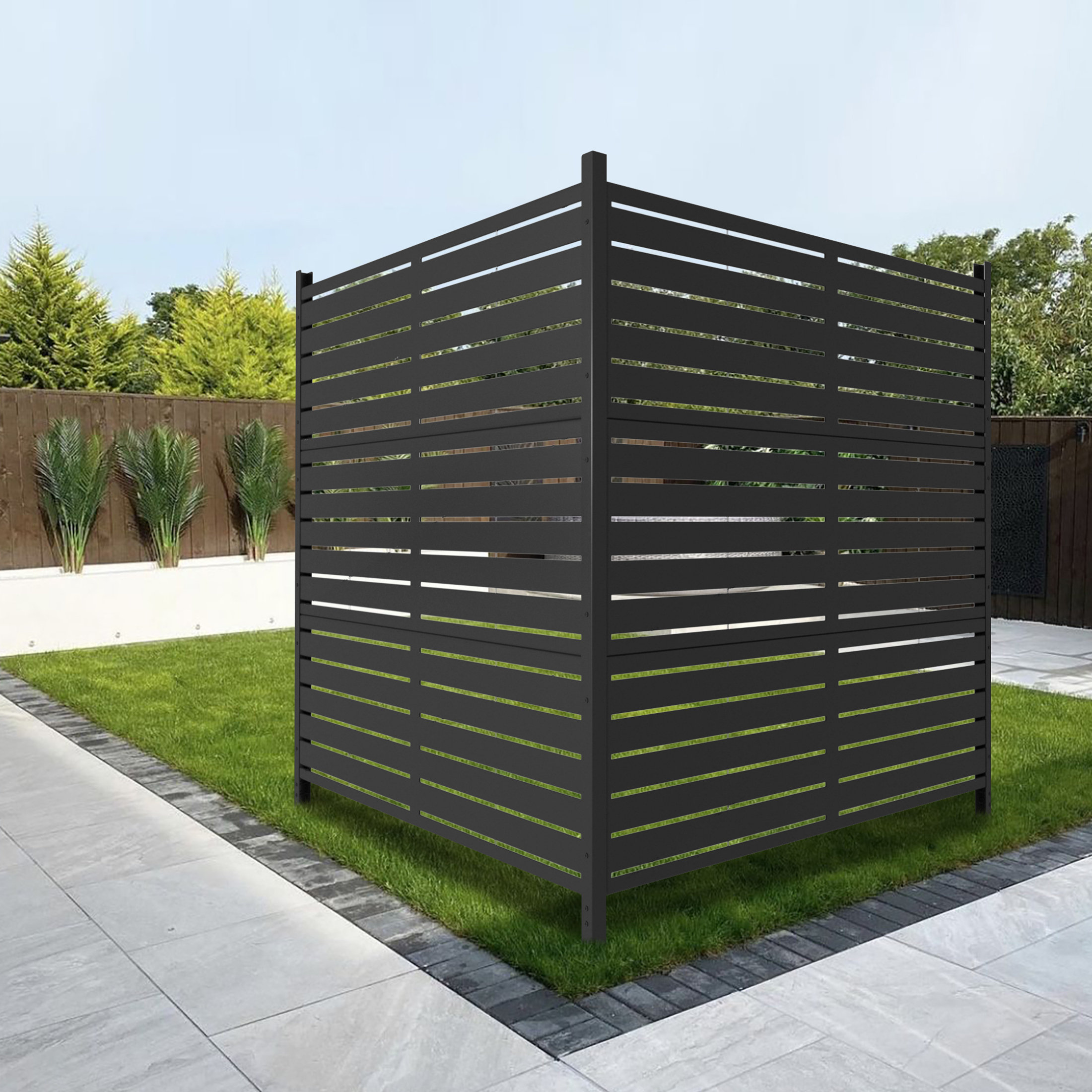 dingdangxiang Easy-Install Outdoor Privacy Screen Fence - All-Weather ...