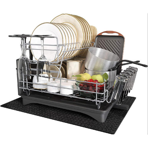 Wayfair | Stainless Steel Dish Racks & Drying Mats You'll Love in 2024