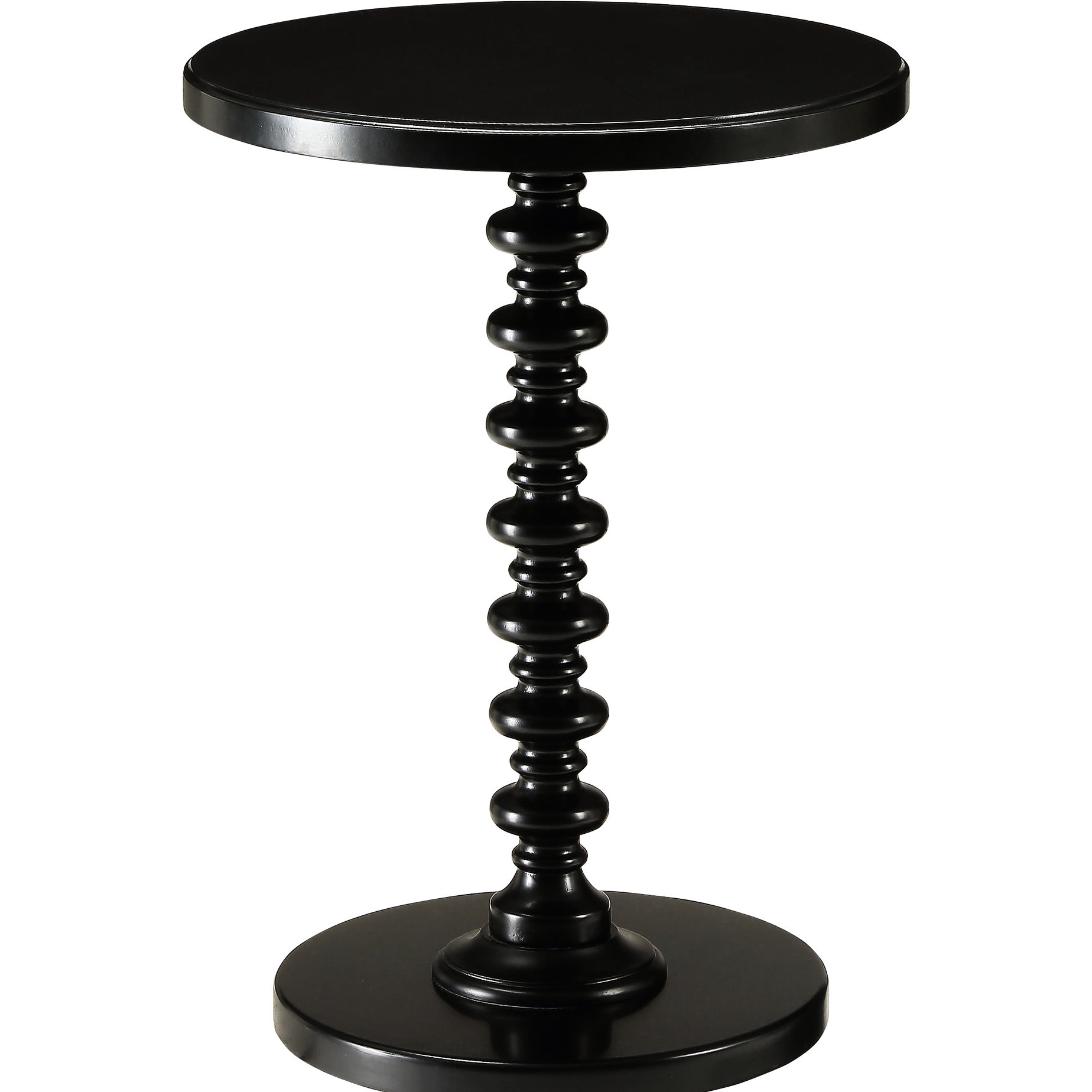 Winston Porter Black Wood Side Table For Kitchen - Maximize Space ...