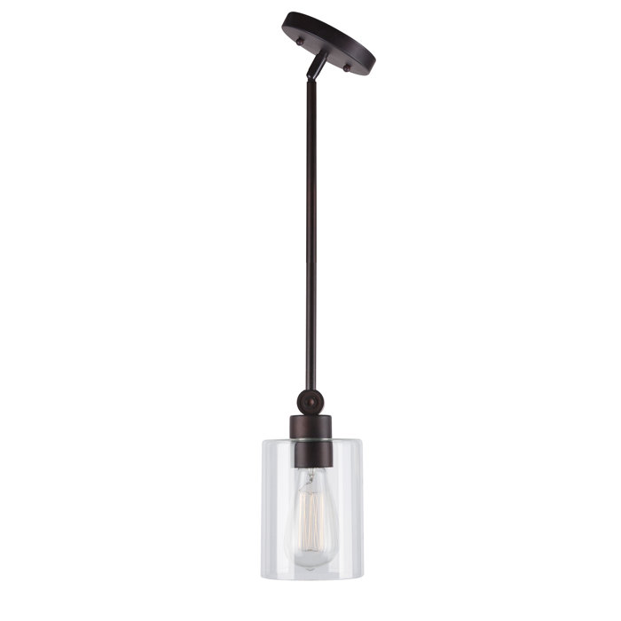 Wade Logan® Hibbard 1 - Light Single Pendant & Reviews | Wayfair