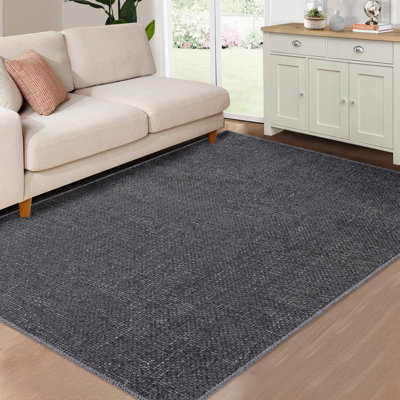 Ebern Designs Solid Machine Washable Rug Non-Slip Modern Area Rugs ...