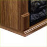 Symple Stuff Electric Fireplace TV Media Console, 28” Modern Dark Oak ...