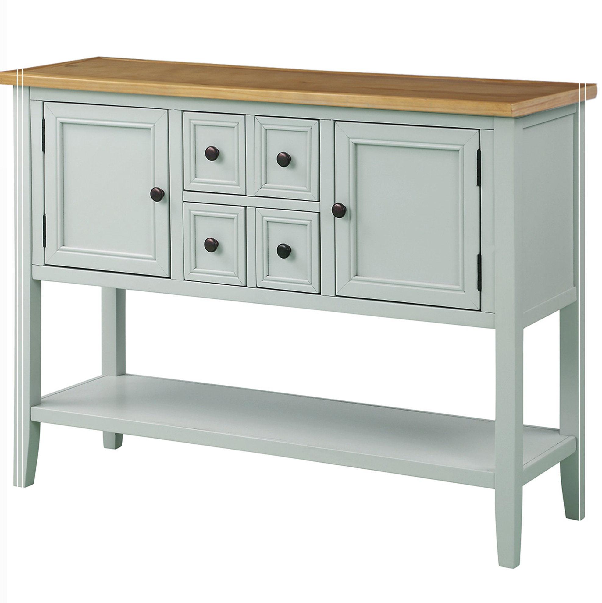 Rosalind Wheeler Cambridge Series Ample Storage Vintage Console Table ...