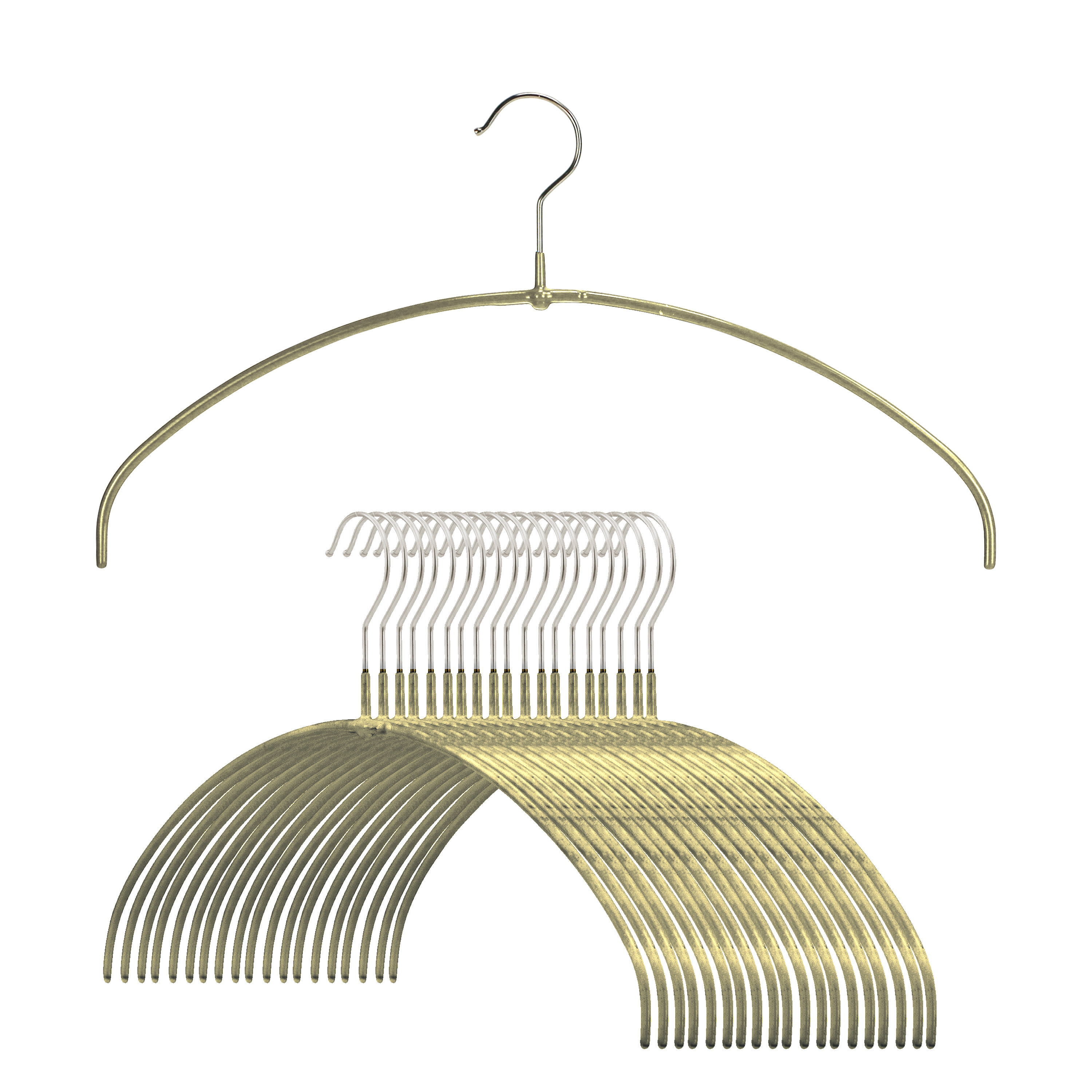 Mawa Narrow Petite Clothing Hangers, Steel Hanger With Non-slip Coating ...