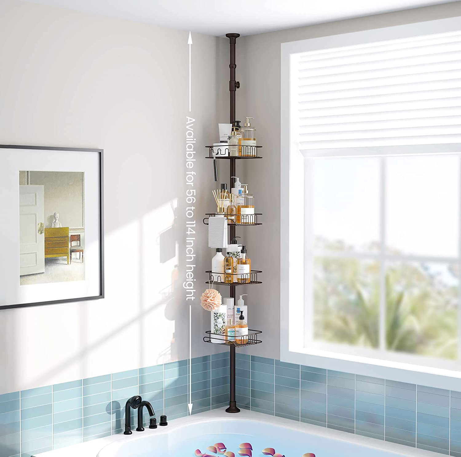 Rebrilliant Rustproof Shower Corner Caddy ,Oil Bronze - Wayfair Canada