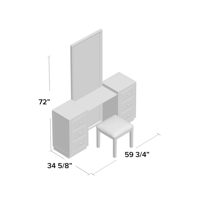 Willa Arlo Interiors Fonzo Vanity & Reviews | Wayfair