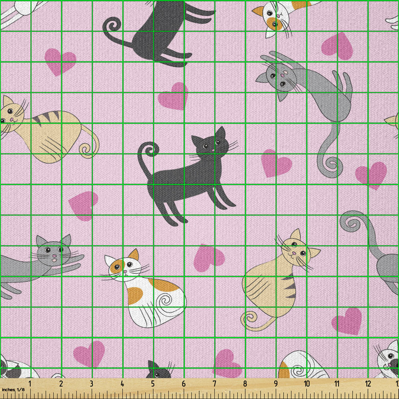 East Urban Home Desere Cats in Colourful Design Multi-Purpose Fabric ...