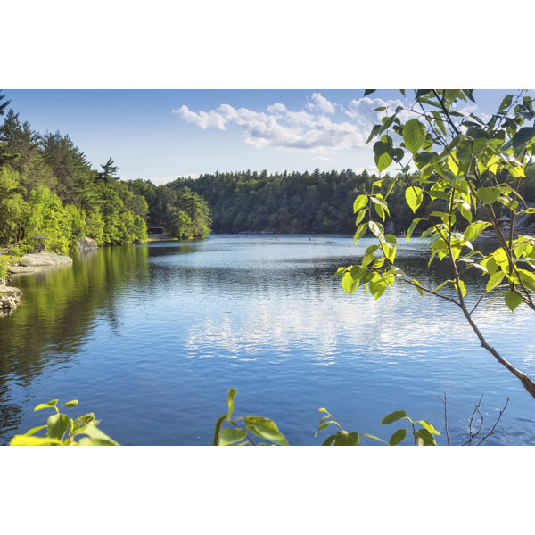 Alpen Home Erma Mohonk Lake by Ruth Peterkin - Wrapped Canvas ...