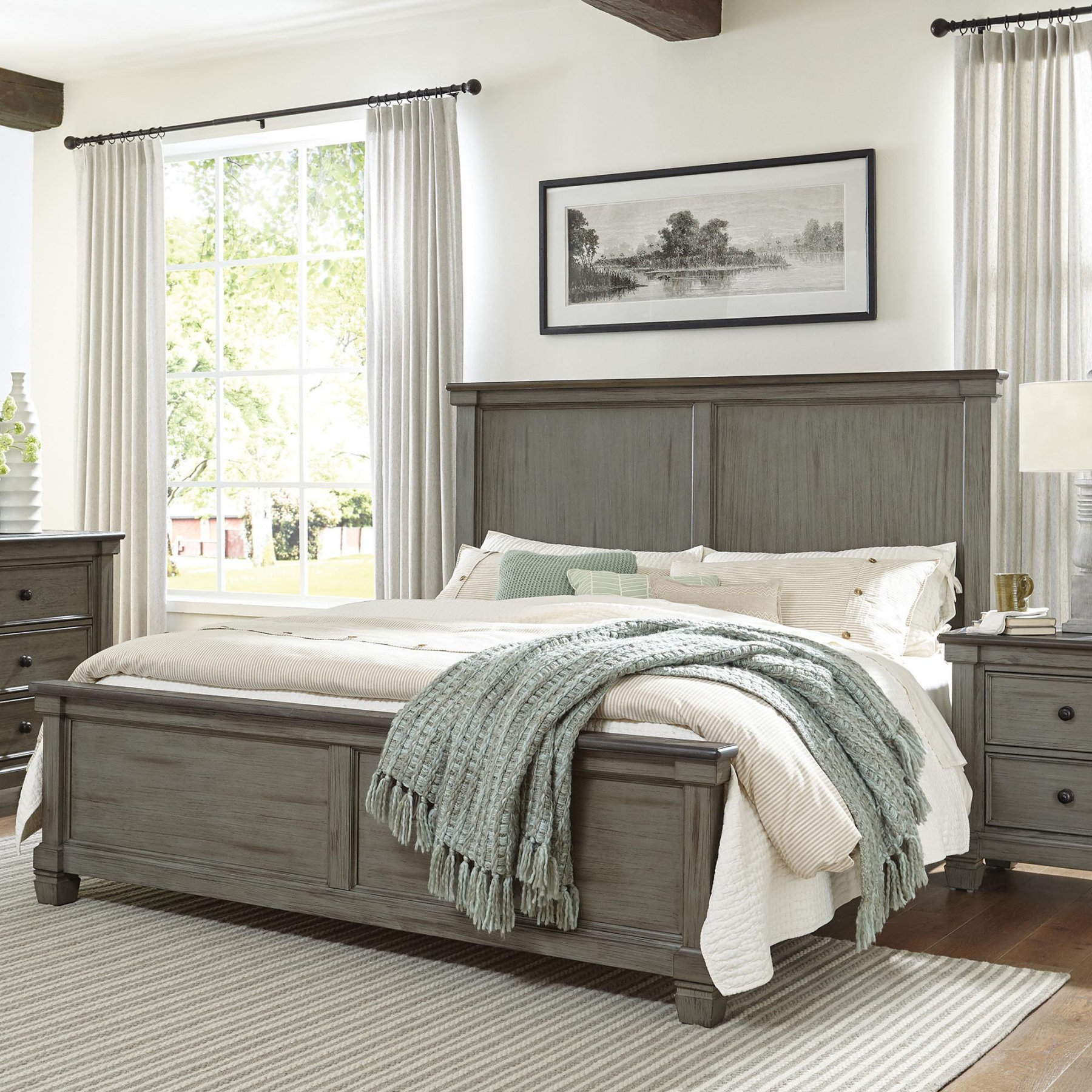 Rosalind Wheeler Transitional Rustic Style Platform Bed - Wayfair Canada