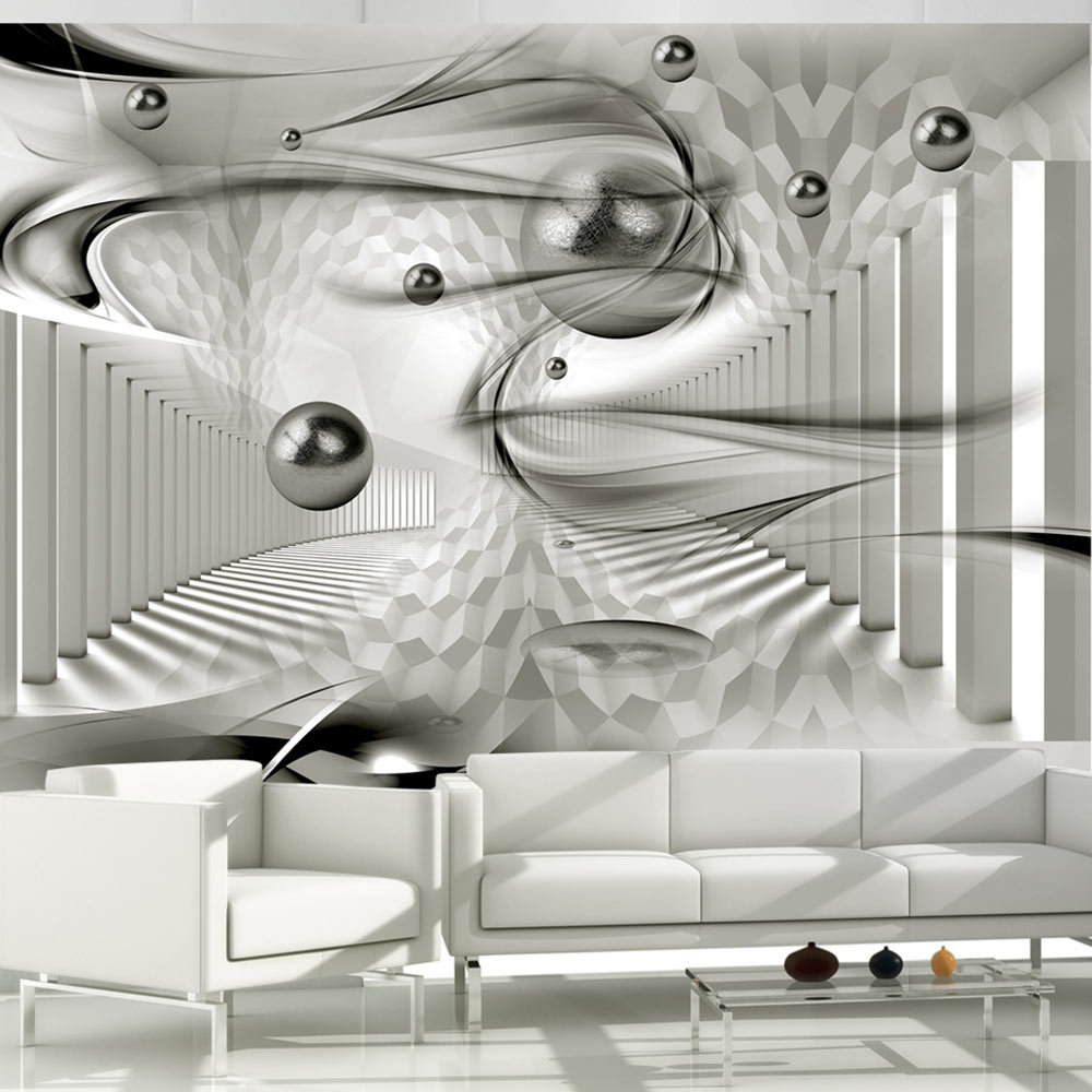 East Urban Home Geometric Storm Wall Mural | Wayfair