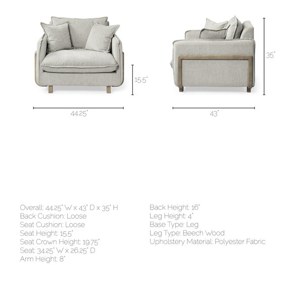 Wade Logan® Lanece Upholstered Club Chair & Reviews | Wayfair