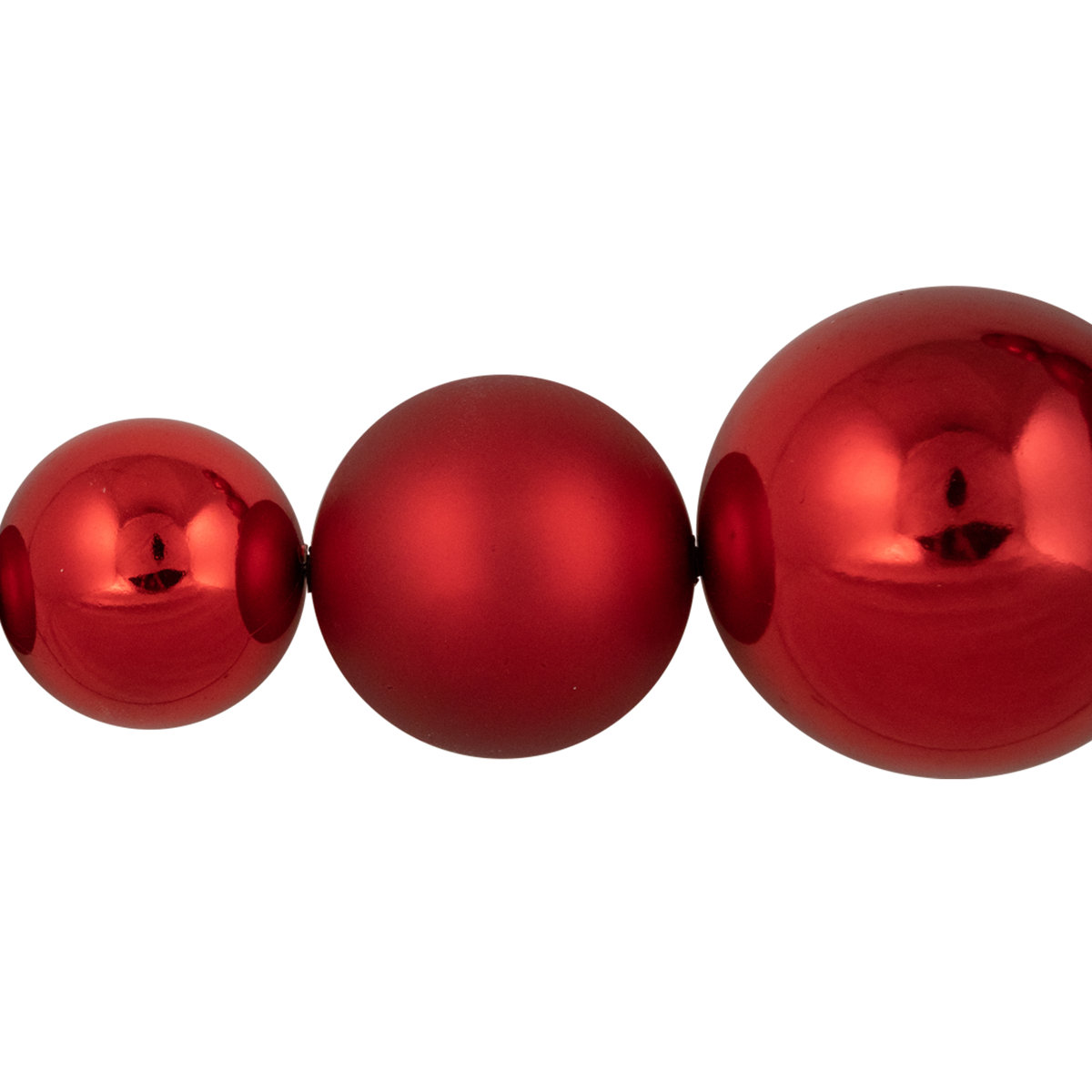 Northlight Seasonal Shiny and Matte Shatterproof Ball Christmas Swag ...