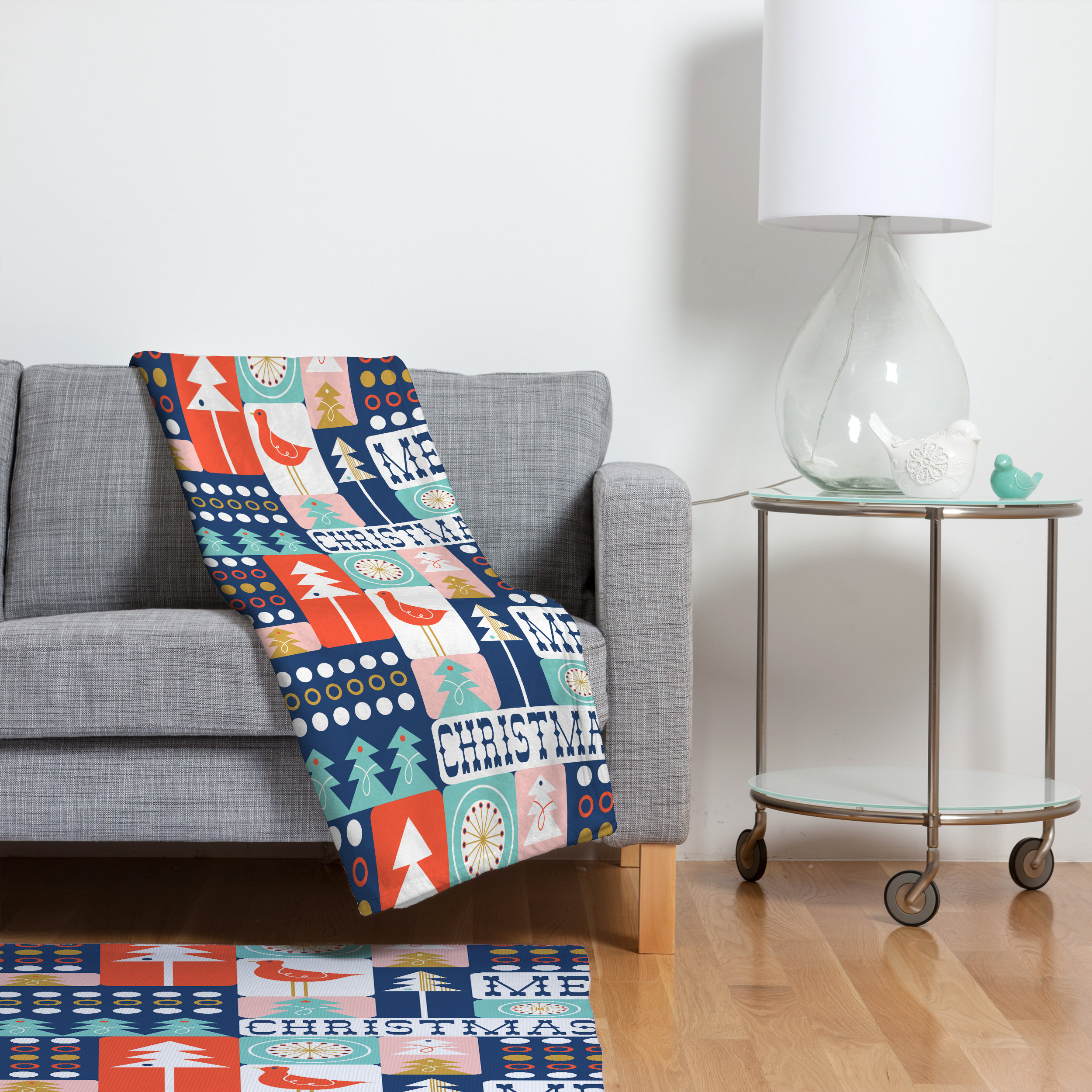 Deny Designs Heather Dutton Christmas Collage Chille Fleece Polyester ...