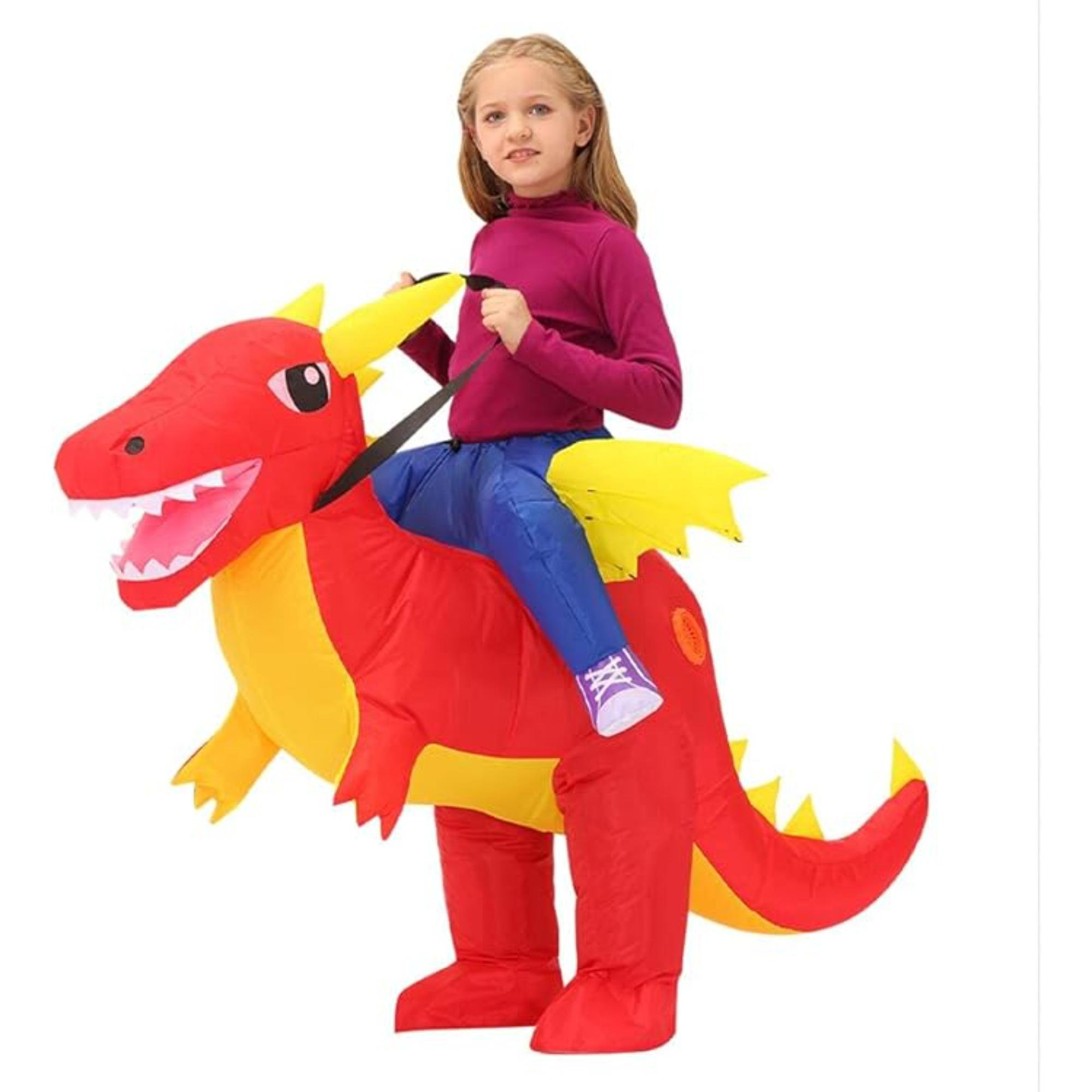 The Holiday Aisle® Inflatable Costume, Dinosaur T-REX Costumes With LED ...