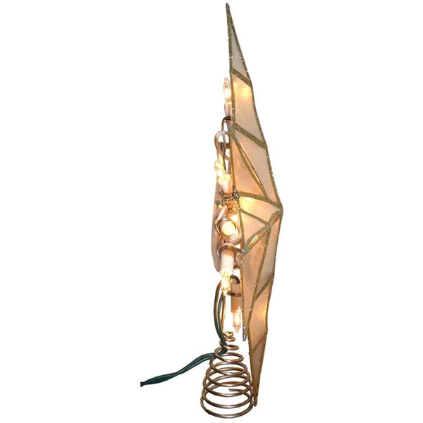 Kurt Adler 10-Light Capiz Bethlehem Star Tree Topper & Reviews | Perigold