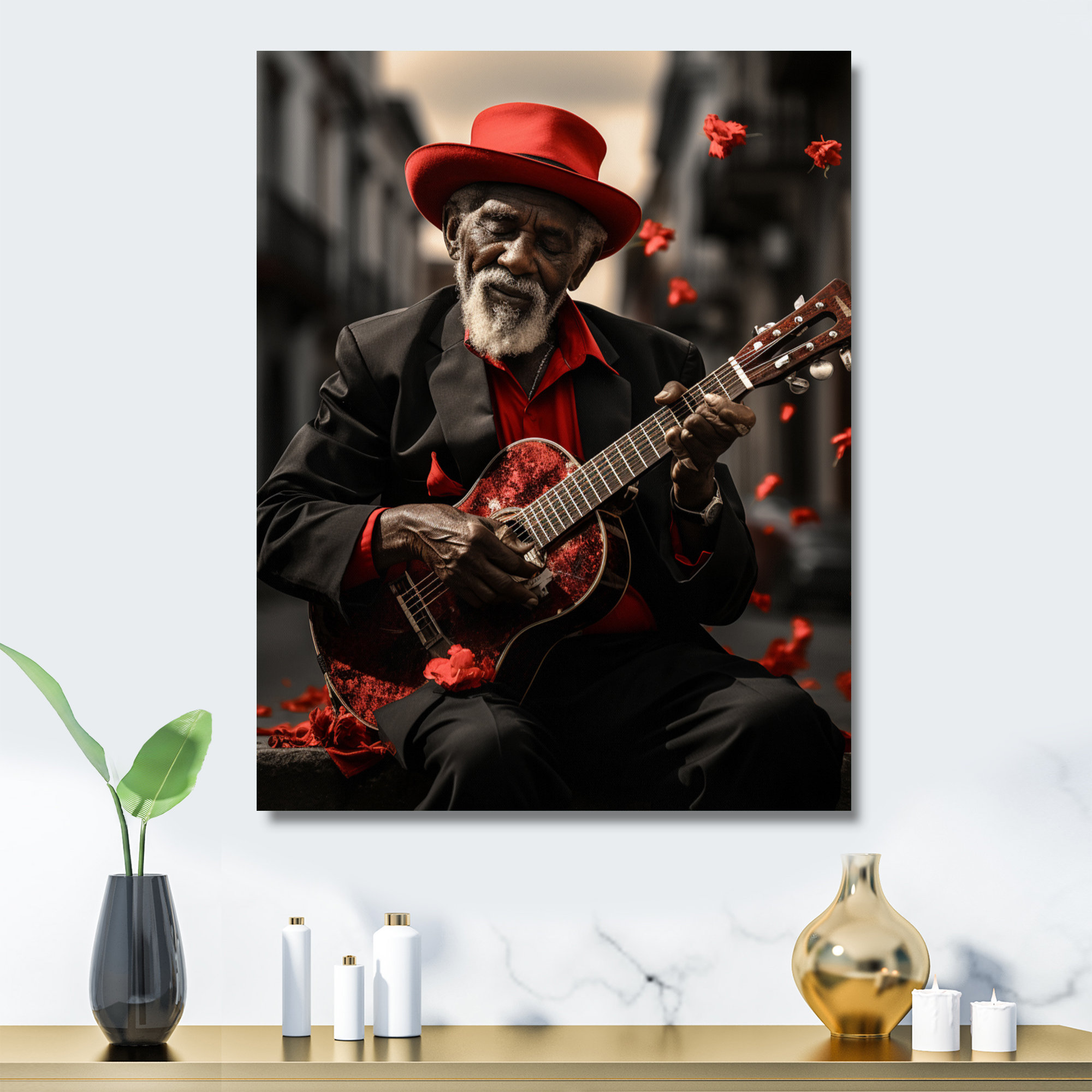 Ebern Designs Red Cuban Singer II - Beach & Ocean Metal Wall Art ...