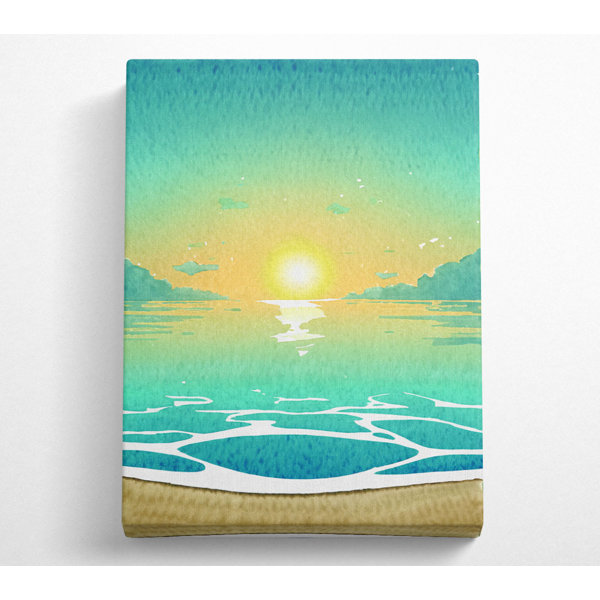 House of Hampton Green Calm Canvas Watercolour | Wayfair.co.uk