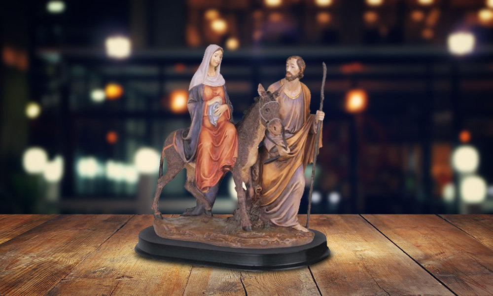 Trinx Jaylanie 12"H The Pilgrims Holy Figurine Religious | Wayfair